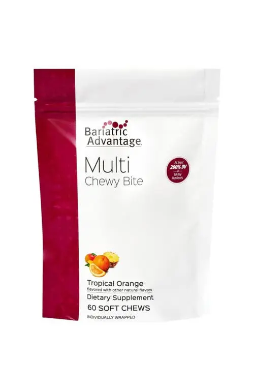 BARIATRIC ADVANTAGE Multi Chewy Bite Soft Chew Multivitamin Supplement 60 Count - None