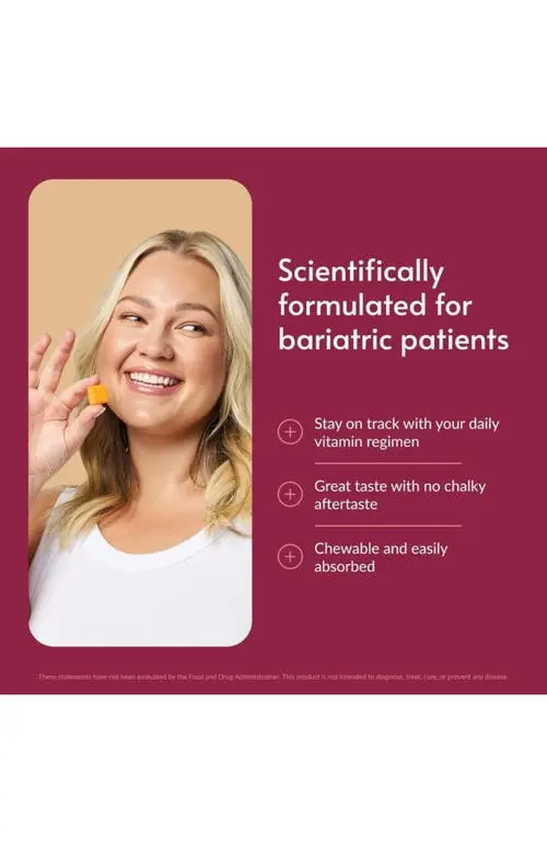 BARIATRIC ADVANTAGE Multi Chewy Bite Soft Chew Multivitamin Supplement 60 Count