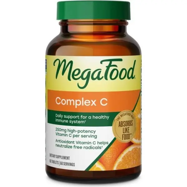 MEGAFOOD Complex C, Vegan Vitamin C Immune Support Supplement, Gluten Free - None