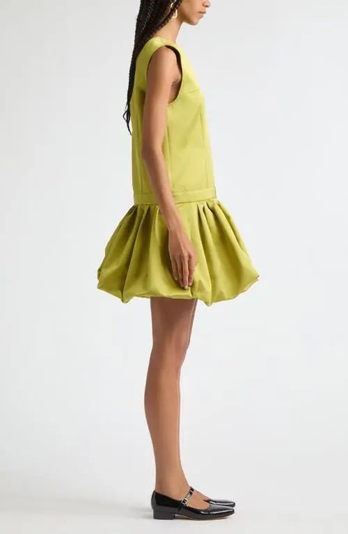 Plan C Pleated Bubble Minidress