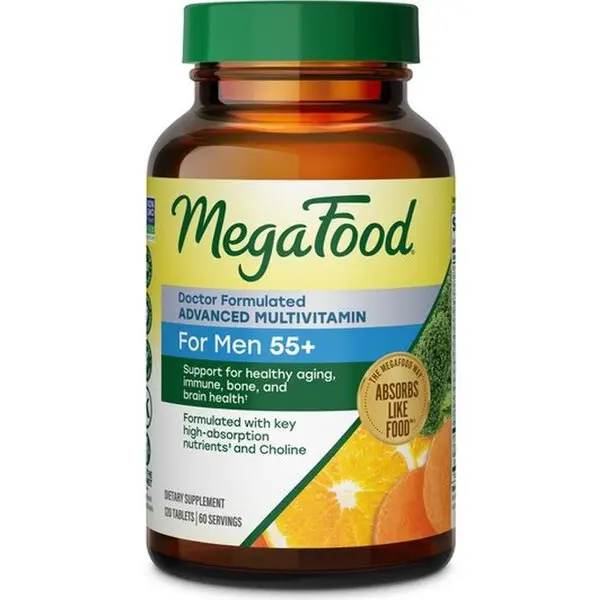 MEGAFOOD Advanced Multivitamin For 55+, Doctor Formulated, Vegetarian - None
