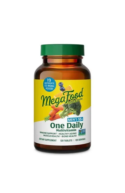 MEGAFOOD One Daily Multivitamin For 55+ With Methylated B12, Healthy Aging, Vegetarian - None
