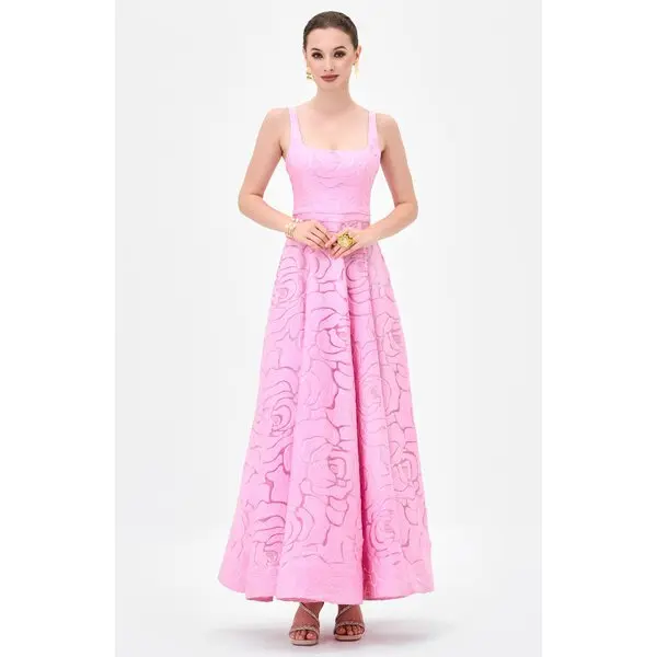 BARIANO Karinda Square Neck Midaxi - Pink
