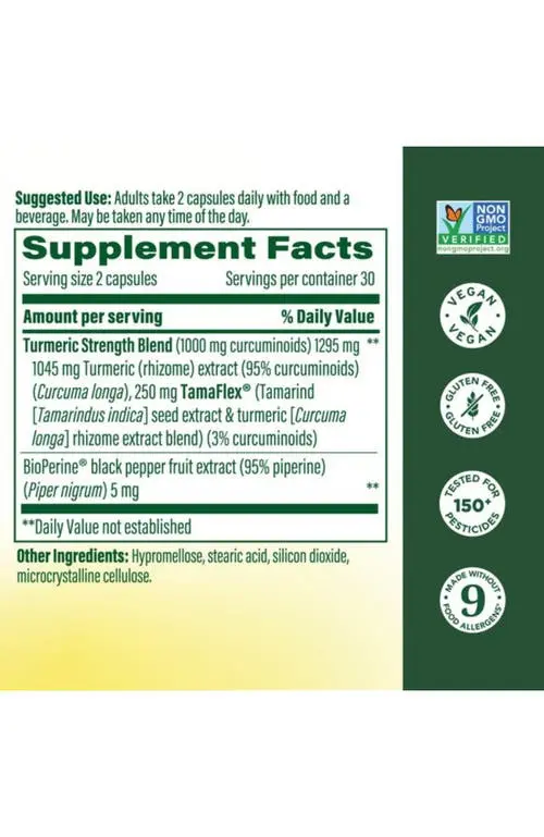 MEGAFOOD Fast-acting Turmeric Supplement, Clinically Studied, Joint Supplement With Black Pepper