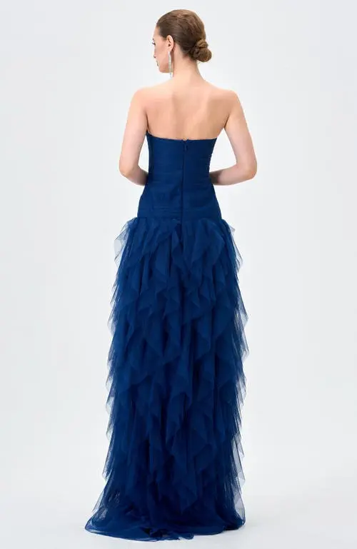 BARIANO Ziana Strapless Ruffle Ball Gown