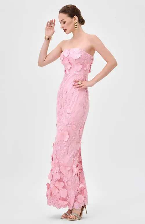 BARIANO Kareen Strapless Floral Midaxi