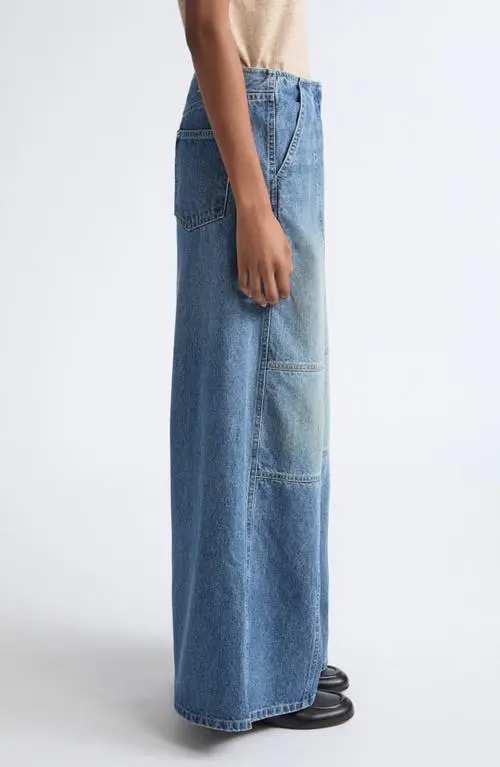 Sea Paneled Wide Leg Jeans