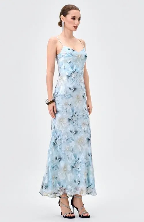 BARIANO Jazlene Floral Chiffon Midaxi