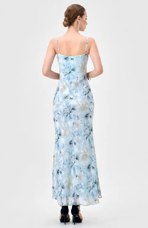 BARIANO Jazlene Floral Chiffon Midaxi