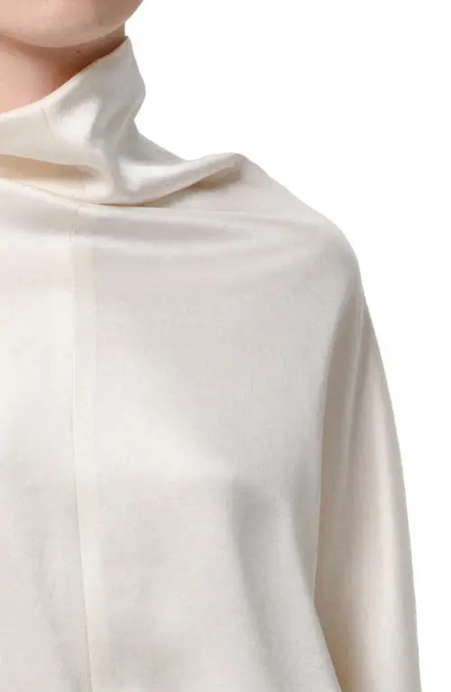 Citizens Of Humanity Ilaria Draped Mock Neck Top - Cream