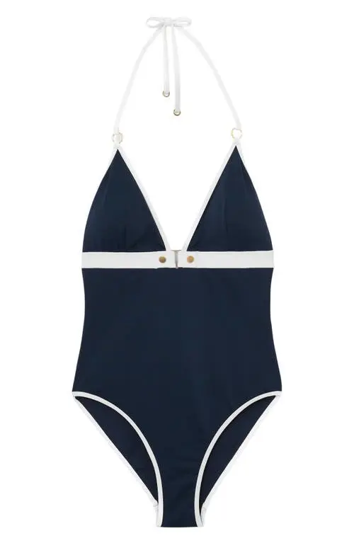 REISS Gigi Halter Neck One-piece Swimsuit
