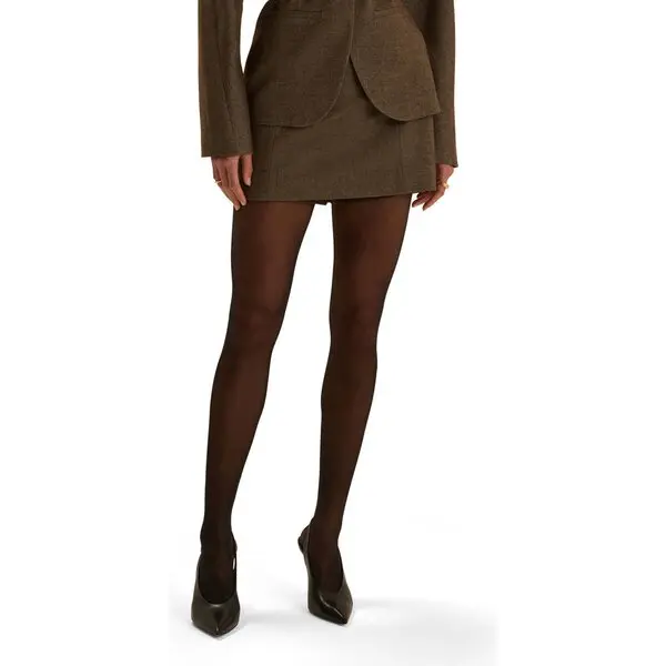 FAVORITE DAUGHTER The Night Class Miniskirt Skort - Espresso