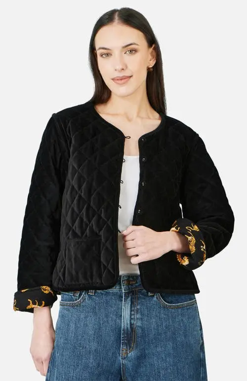 YUMI Jacket With Reversible Leopard Lining