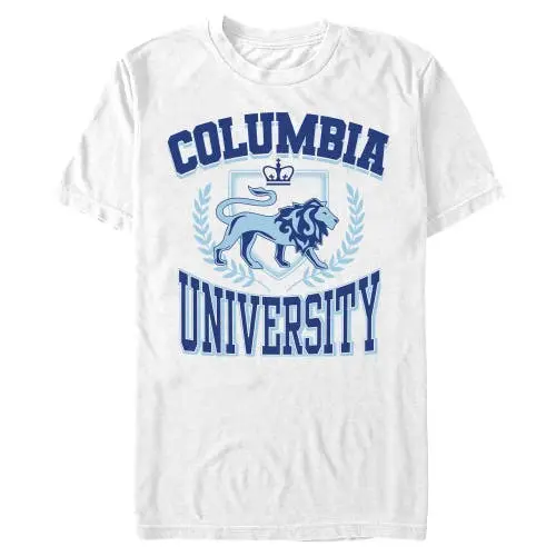 COLUMBIA UNIVERSITY University Lion Crest Short Sleeve Graphic T-shirt