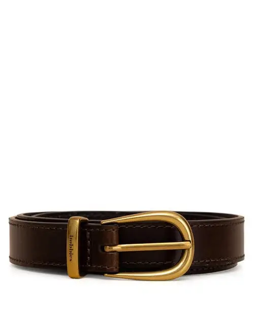 BOBBIES Montmartre Leather Belt - Tonka