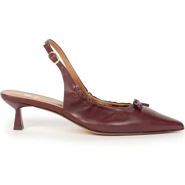 BOBBIES Gigi Pump Slingbacks - Garnet