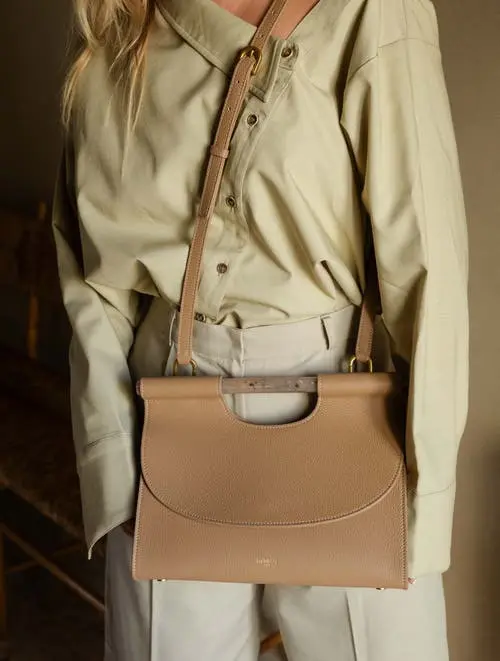 BOBBIES Bobbie's Grand Ancône Handbag - Taupe
