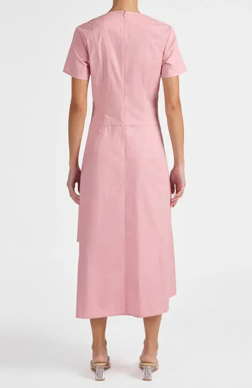 Santorelli Madeline Multi-panel Dress In Stretch Cotton