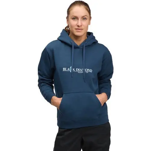 BLACK DIAMOND Heritage Wordmark Pullover Hoodie - Indigo