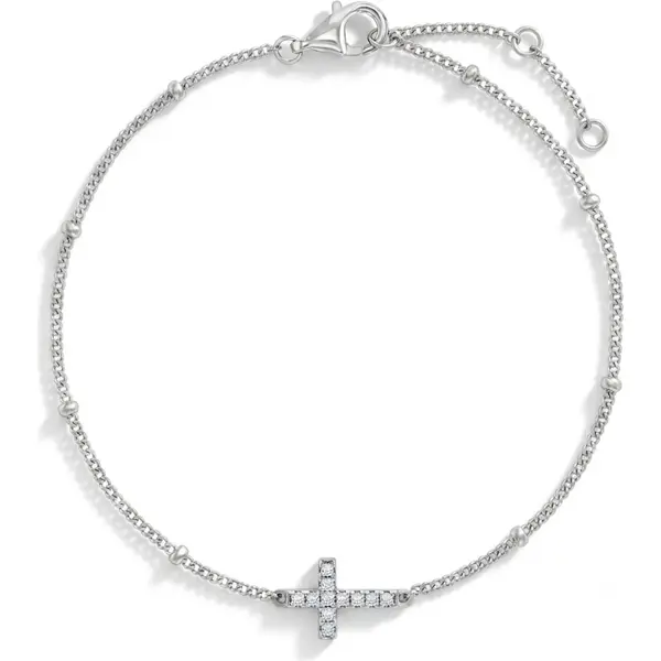 IN SEASON JEWELRY Cz Cross Satellite Bracelet