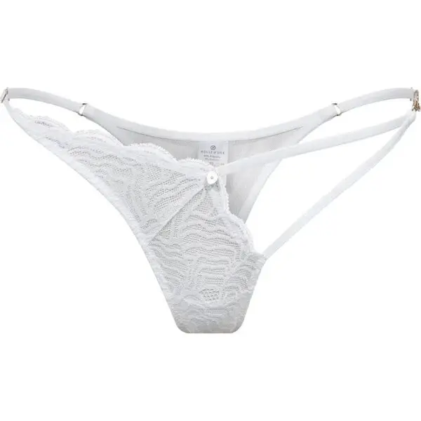 HOUSE OF SILK Béatrice Thong - White