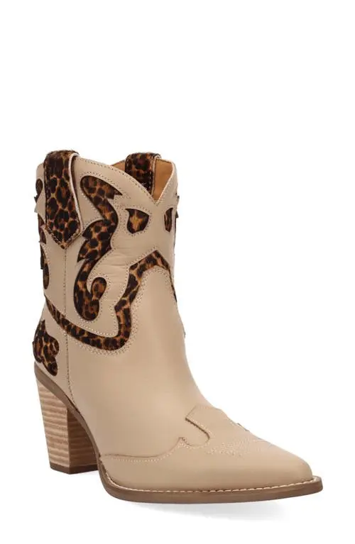 DINGO Run Wild Animal Print Western Boot - Sand Leopard