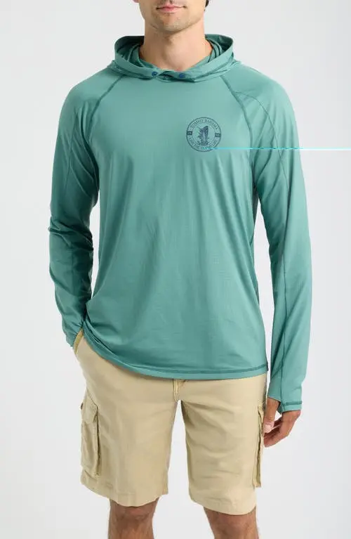 Tommy Bahama Hooded Rashguard With Upf 50+ Sun Protection - Dk Spa
