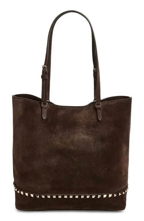 Valentino Garavani Medium Rockstud Suede Tote