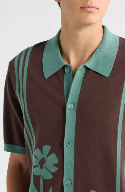 WAX LONDON Tellaro Intarsia Cotton Shirt