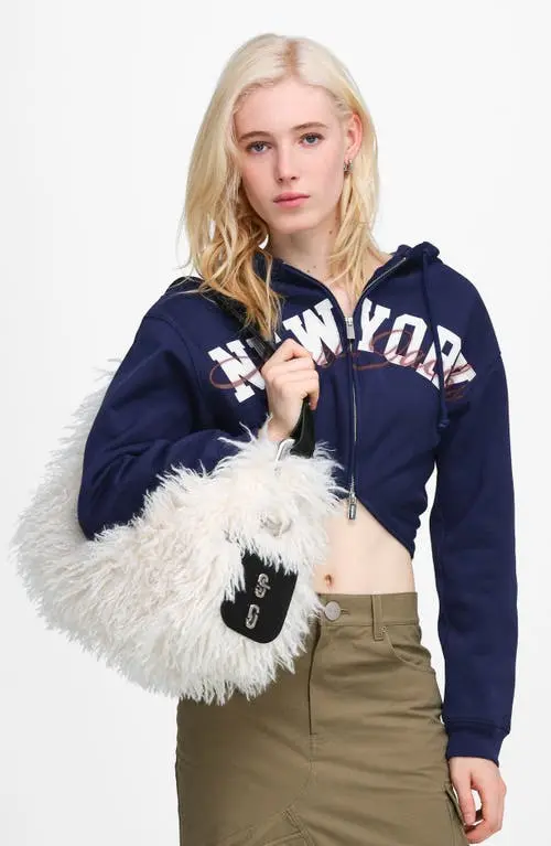 Marc Jacobs Scene Grunge Large Faux Fur Shoulder Bag