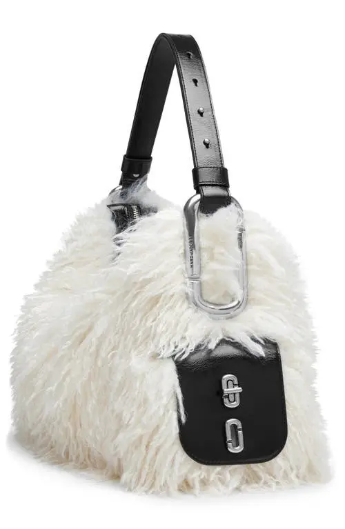 Marc Jacobs Scene Grunge Large Faux Fur Shoulder Bag