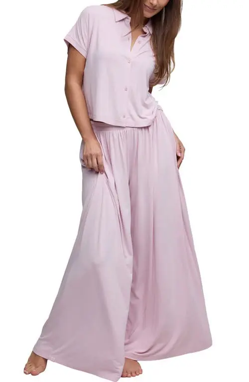 Barefoot Dreams Soft Jersey Pajamas - Petal