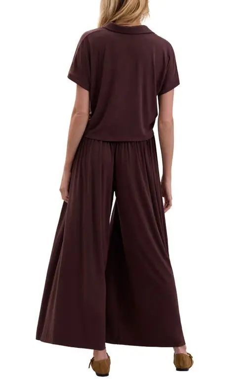 Barefoot Dreams Soft Jersey Pajamas - Umber