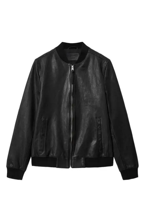 ALLSAINTS Morten Leather Bomber Jacket