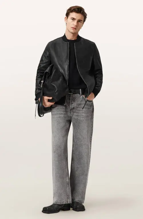 ALLSAINTS Morten Leather Bomber Jacket
