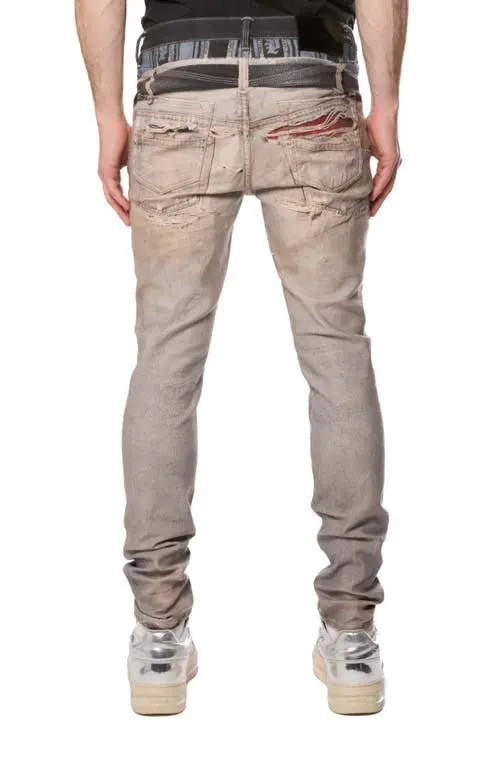 PURPLE BRAND Skinny Trompe L'oeil Boxer Jeans