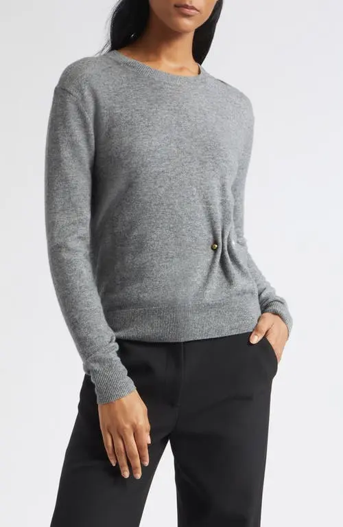 Veronica Beard Frankie Crewneck Sweater - Medium Heather Grey
