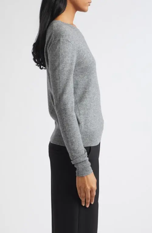 Veronica Beard Frankie Crewneck Sweater - Medium Heather Grey