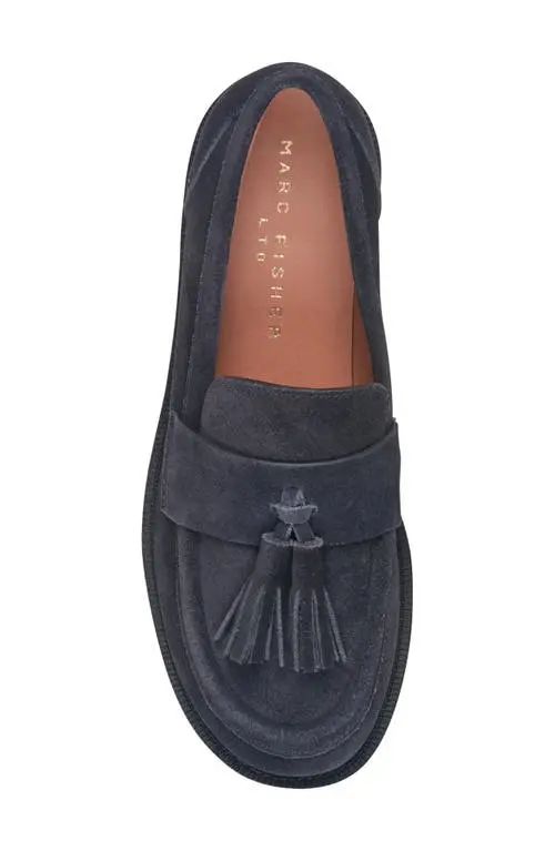 Marc Fisher Tifani Tassel Loafer - Dark Blue