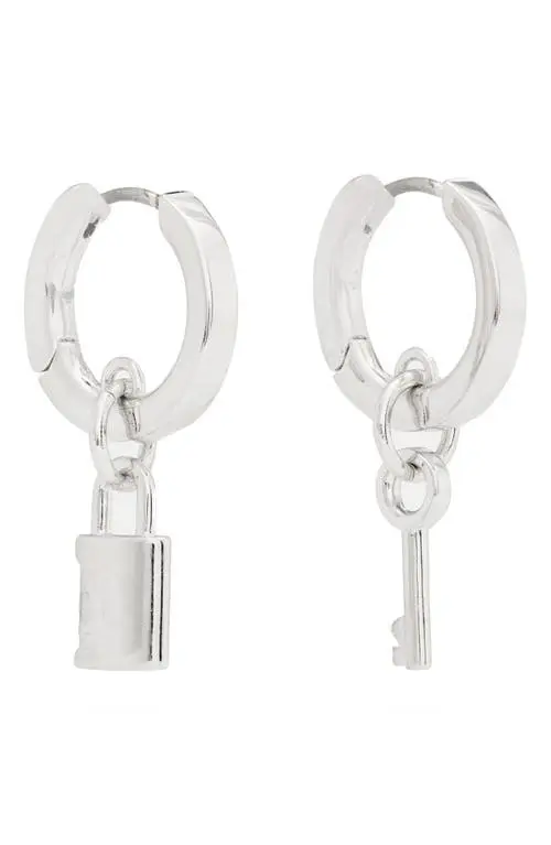 Kate Spade New York Asymmetrical Drop Huggie Hoop Earrings