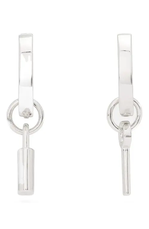 Kate Spade New York Asymmetrical Drop Huggie Hoop Earrings