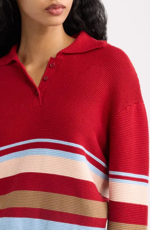 Solid & Striped The Cleo Striped Cotton Sweater