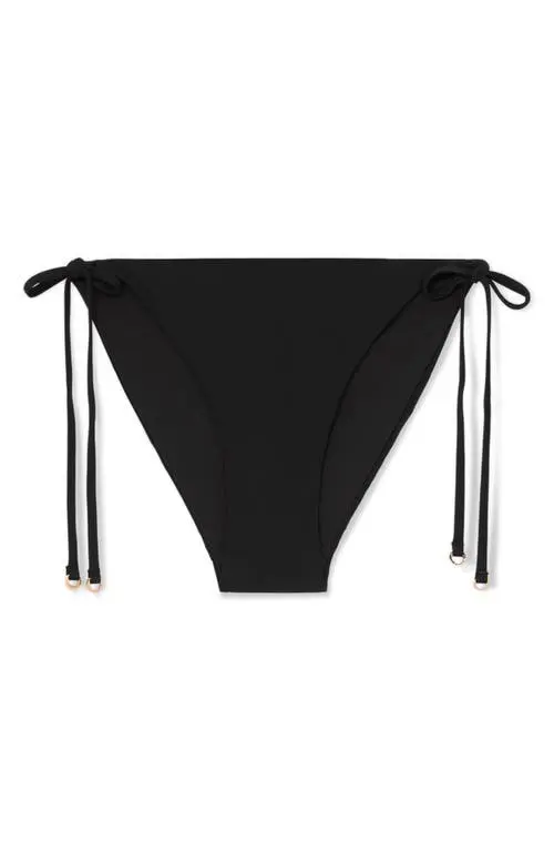 REISS Riah Side Tie Swim Briefs - Black
