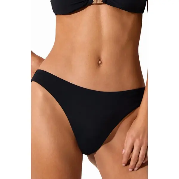 REISS Carina Moderate Coverage Bikini Briefs - Black