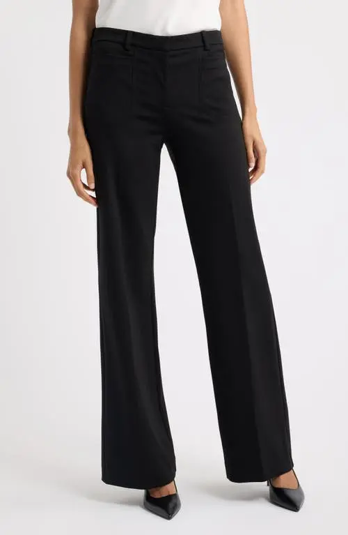 Kobi Halperin Reese High Waist Wide Leg Pants - Black