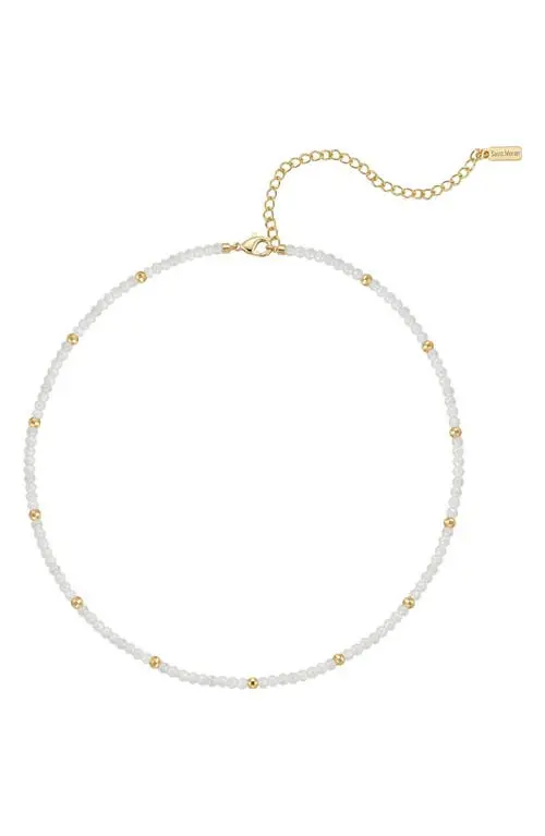 ST. MORAN Moonstone 14k Gold Plated Necklace