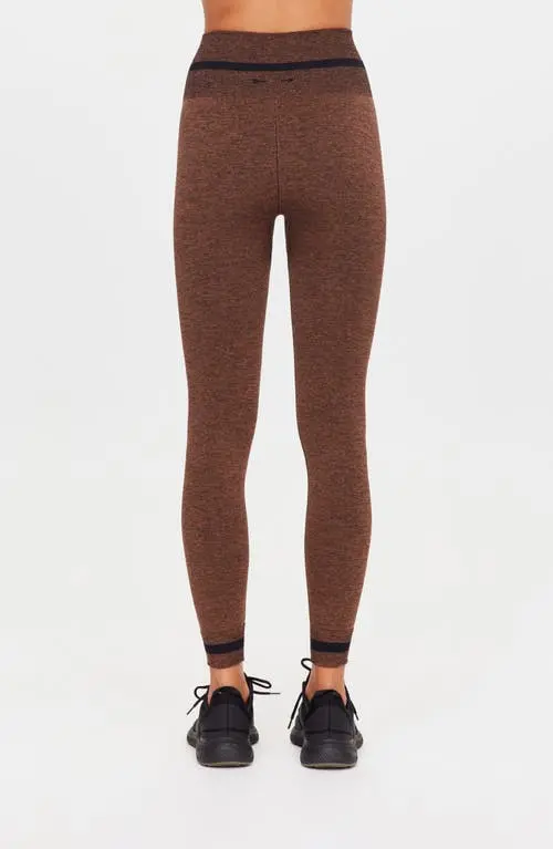The Upside Marle Seamless Midi Leggings - Brown