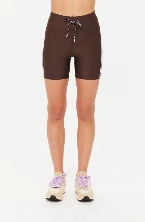 The Upside Oxford 5-inch Spin Shorts - Brown