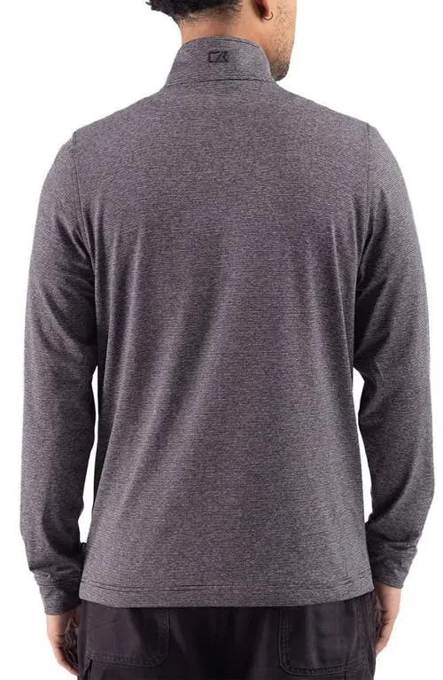 CBUK BY CUTTER & BUCK Performance Quarter Zip Pullover - Black Heather