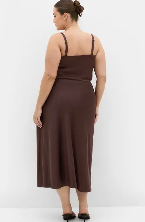 City Chic Miranda Satin Maxi Skirt